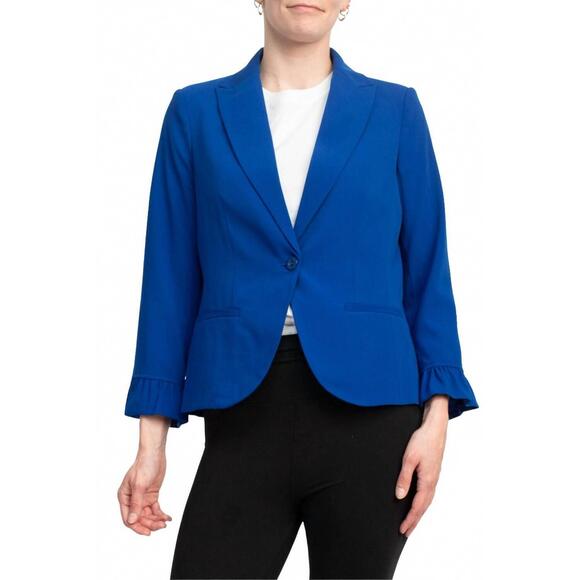 Peace of Cloth | Jackets & Coats | New Peace Of Cloth One Button Ruffle ...